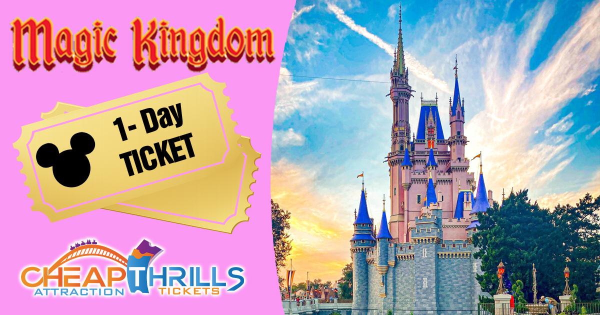 Disney's Magic Kingdom Discounted One Day Ticket